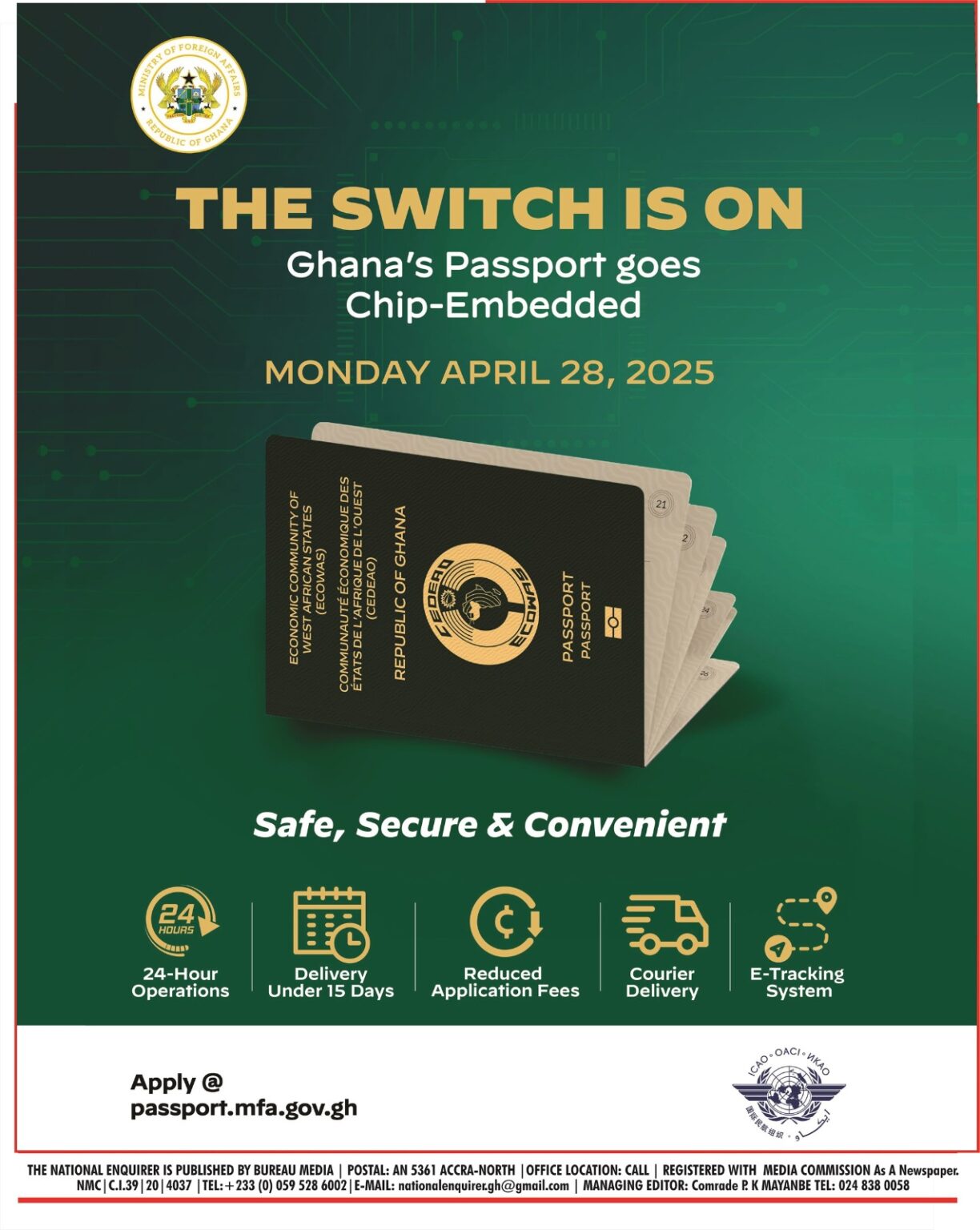 Use data from BoG to make cedi projections, not predictions from ...